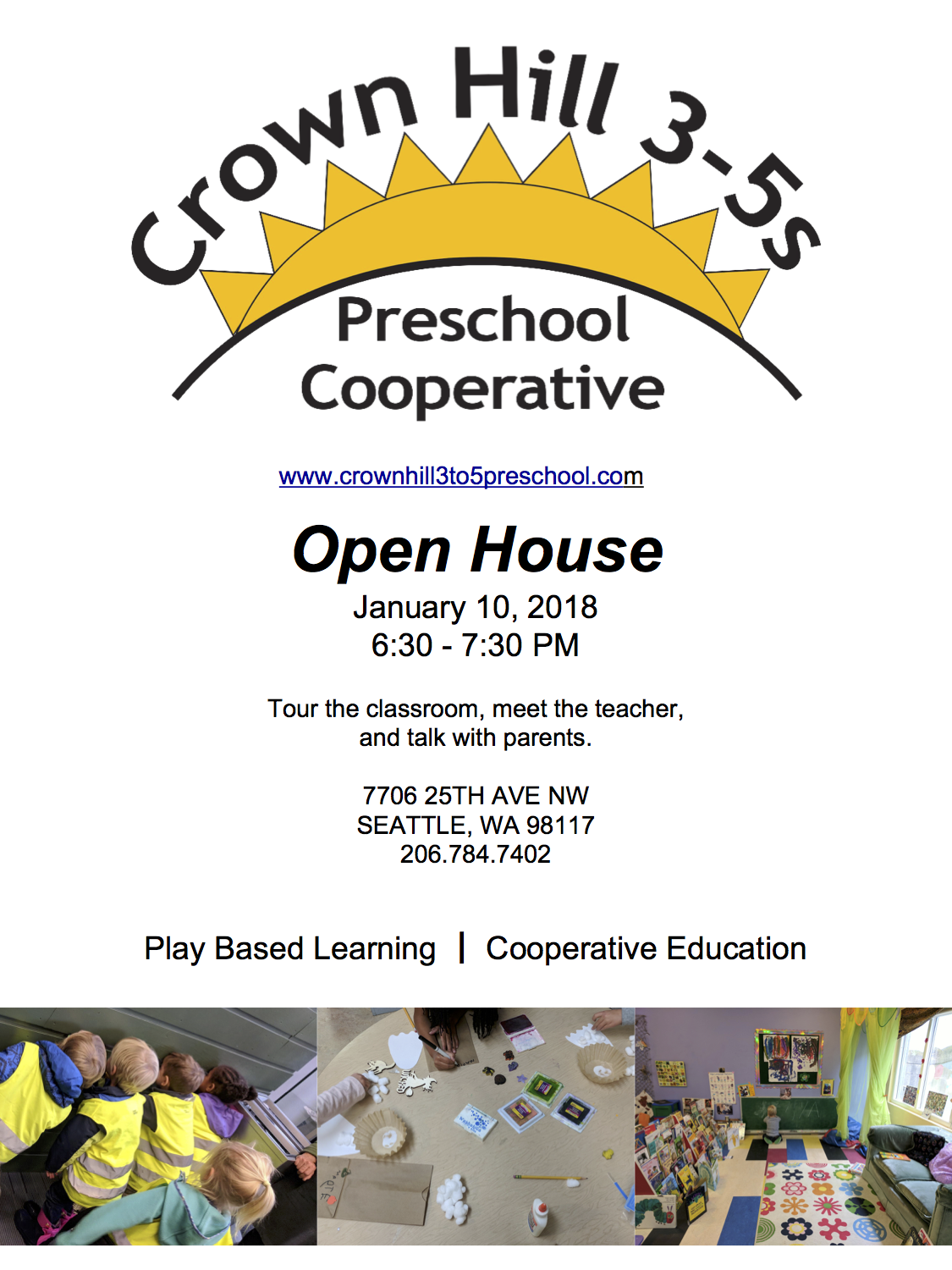 Open House: Crown Hill 3-5s - North Seattle Cooperative Preschools
