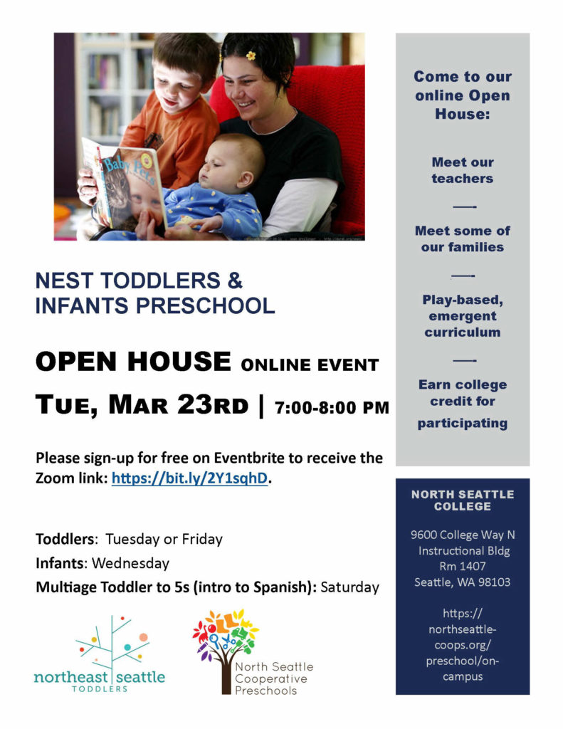 Campus Toddler and Infant Open House - North Seattle Cooperative Preschools